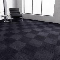 China 50x50cm 100x100cm Heavy Duty Commercial Carpet Tiles Deep Charcoal for sale