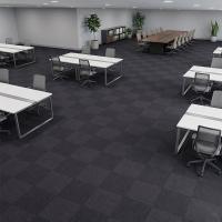China 50x50cm 100x100cm Heavy Duty Commercial Carpet Tiles Deep Charcoal for sale
