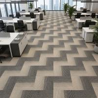 China OEM Commercial Office Carpet Tiles Light Beige High Traffic Carpet Squares for sale