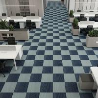 China Split Office Flooring Carpet Tiles Navy Blue Office Carpet Tiles for sale