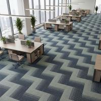 China Split Office Flooring Carpet Tiles Navy Blue Office Carpet Tiles for sale