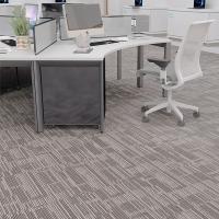 China Abstract Grey Restaurant Carpet Tiles 100% Polypropylene Domestic Carpet Tiles for sale