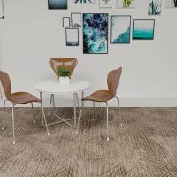China Distressed Brown Commercial Carpet Tile Nylon PP Commercial Rug Tiles for sale