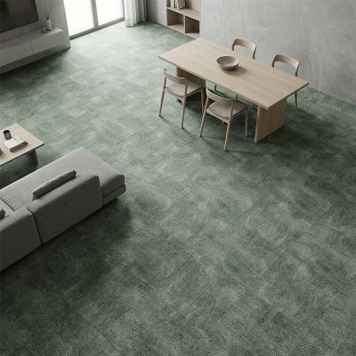 China Sage Green Fingerprint Carpet Squares For Home Floor Carpet Tiles for sale