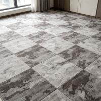 China Grey Watercolor Floor Carpet Tiles Camouflage Jacquard Carpet Squares For Bedroom for sale
