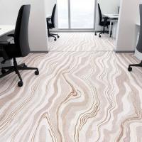 China 25x100cm Modular Carpet Tiles PP Material Carpet Floor Tiles For Living Room for sale