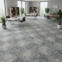 China Blue Ivory 50x50 Soft Carpet Tiles Residential Use Anti Static for sale
