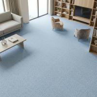 China Sky Blue Soft Bedroom Carpet Tiles 4mm Pile Indoor Carpet Tiles for sale