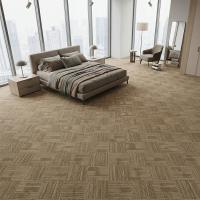 China Commercial Peel And Stick Carpet Tiles Striped Stick Down Carpet Tiles Wear Resistant for sale