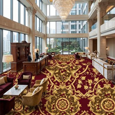China Damask Select Elements Carpet Tile Nylon PP Floral Pattern Carpet Tiles for sale