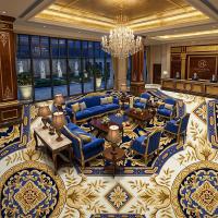 China Antibacterial Carpet Tile 50x50cm Baroque Medallion Carpet Rug for sale