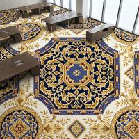 China Antibacterial Carpet Tile 50x50cm Baroque Medallion Carpet Rug for sale