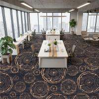 China Charcoal Beige Wall To Wall Carpet Wood Tree Ring Pattern Carpet Rug for sale