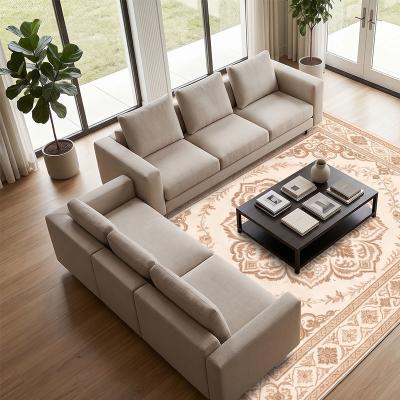 China Cream & Light Beige Luxury Area Rug GB8624 5 Star Hotel High End Rug for sale