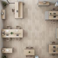 China Linear Striped B1 Fireproof Nylon Carpet Tile Anti Static & Antibacterial for sale