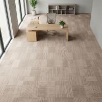 China Linear Striped B1 Fireproof Nylon Carpet Tile Anti Static & Antibacterial for sale