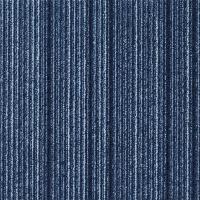 China Dark and Light Blue Heathered Vertical Stripes Antibacterial PP Carpet Tile for Schools with High-Density Tufting for sale