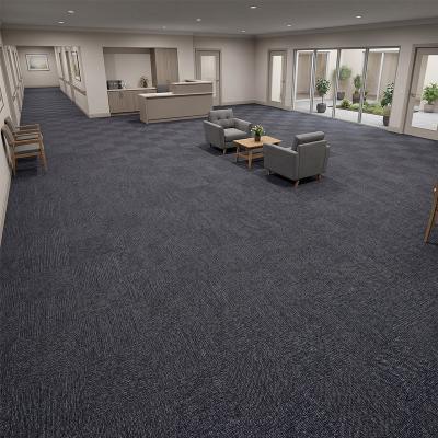 China Textured Sound Absorbing Carpet Tiles Anti Static Commercial Office Carpet Tiles for sale