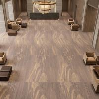 China Taupe & Gold Abstract Vertical Brushstroke Pattern  Stain Resistant Antibacterial Modular Carpet Tile with Class B1 Flame Retardant for Office Hallways for sale