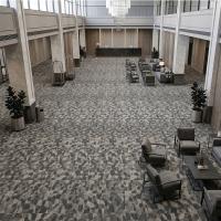 China Grey, Navy & Beige Abstract Speckled Pattern 6mm Thickness Nylon Carpet Tiles B1 Fire Rated Heavy Commercial for sale