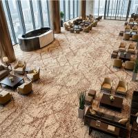 China Cream & Terracotta Distressed Textured Pattern 1 12 Gauge Nylon Carpet Squares Wear Resistant Hotel Lobby for sale