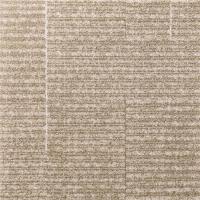 China Beige Geometric Horizontal Ribbed Patch Texture PP Carpet Tile Anti slip Durable High Traffic Mall Floor for sale