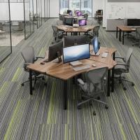 China Custom Printed Nylon Carpet Tile High Traffic Glass B1 Flame Retardancy for sale