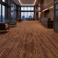 China Commercial Nylon Loop Carpet Tiles with Cushion Backing for sale