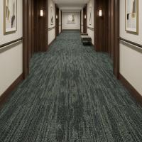 China Commercial Nylon Loop Carpet Tiles with Cushion Backing for sale