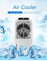 China Portable Indoor Water Air Cooler 3200m3/h Airflow With Copper motor 36*48*91cm for sale