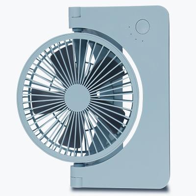 China 7Blades blue USB Rechargeable Mini Fan Household Ultra Quiet 230mm for sale
