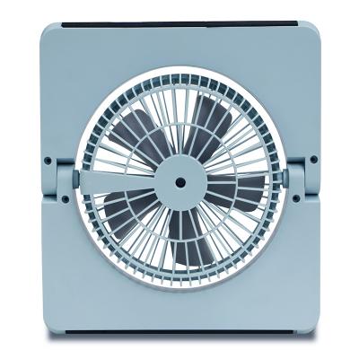 China Small Portable Rechargeable Fan Foldable DC 5V Pedestal Install for sale