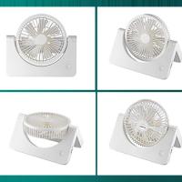 China Desk Install USB Rechargeable Mini Fan With DC Motor Mesh Removable for sale