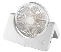 China Desk Install USB Rechargeable Mini Fan With DC Motor Mesh Removable for sale