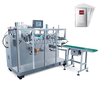 China Cosmetic Non Woven Facial Mask Making Machine 260mm Sheet Filling Packing 380V 3.5Kw for sale