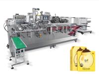 China Horizontal Automatic Facial Mask Making Machine Model 400 with 50-70 Bags/Minute Production Speed and 7360×2680×2230mm Dimensions for sale