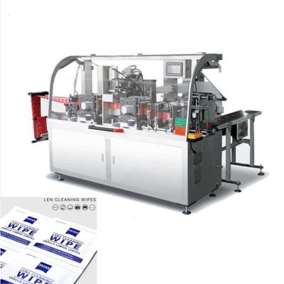China VPD250 Four Side Sealing Wet Wipes Packing Machine 220V 50/60Hz with PLC Control and CE Certification for sale