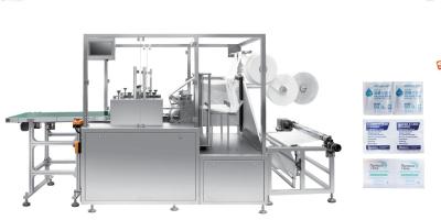 China VPD800 Multi-Lane Alcohol Swabs Packing Machine 800-1500pcs/min 47×50mm Automatic Medical Packaging for sale