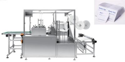 China VPD800 Multi-Lane Alcohol Swabs Packing Machine - 800-1500pcs/min Speed, 1100KG Weight, 380V Power for sale
