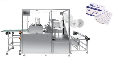 China VPD800 High-Speed Automatic Alcohol Swab Packing Machine - 800-1500 pcs/min, 8-Lane Operation, 1100KG Weight for sale