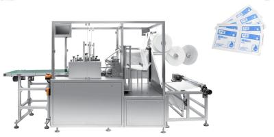 China VPD800 High-Speed Automatic Multi-Lane Alcohol Swabs Packaging Machine 800-1500pcs/min 1100KG for sale