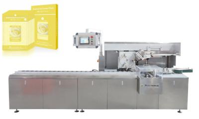 China Touch Screen Automatic Cartoning Machine 120 Box Per Minute for Wet Wipes and Facial Mask Packaging for sale