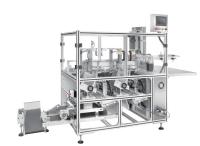 China VPD60 1.2KW Semi-Automatic Facial Mask Folding Machine 40-50 Bags/Min 0.6MPA Air Pressure for sale
