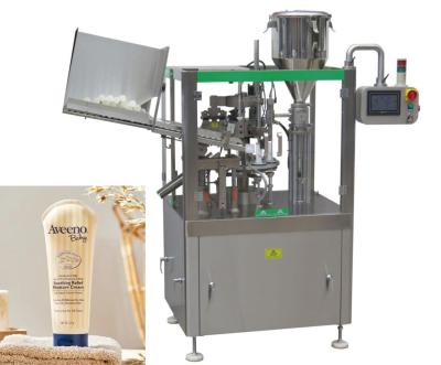 China Cosmetic Shampoo Tube Filling Sealing Machine Plastic Compound Pipe 0.6 MPa 5-250ml for sale