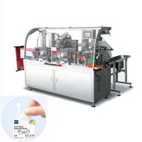 China Four Side Sealing Wet Wipes Packing Machine 220V 4.8KW Horizontal Pouch Packaging for sale