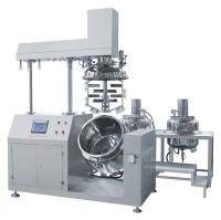 China 300L Automatic Vacuum Homogenizer Emulsifying Machine with 0-3500 RPM Shear Speed for Cosmetic Cream Production for sale
