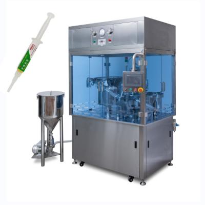 China Plastic Prefilled Syringe Filling Machine 0.5-80ml 1800-2100 pcs/h Automatic for sale