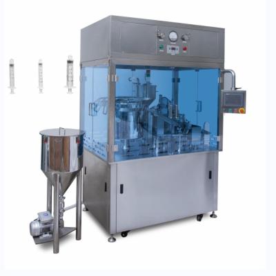 China Automatic 3ml 5ml 10ml Pre Filled Normal Saline Flush Syringes Filling Machine for sale