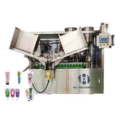 China Automatic Plastic Tube Filling and Sealing Machine 80-120pcs/min 3-250ml for Cosmetic Cream for sale