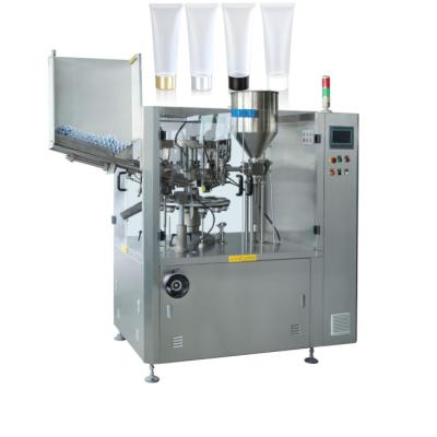China Automatic Tube Filling Sealing Machine 50-75pcs/min 5-250ml Cosmetic Ointment Cream Filler for sale